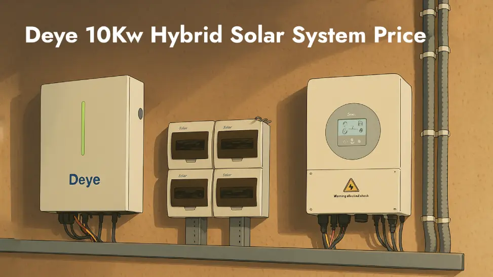 Deye 10Kw Hybrid Solar System Price in India
