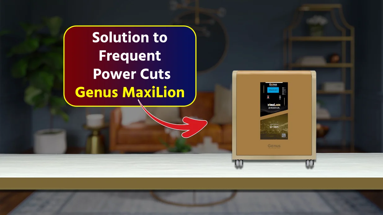 Solution to Frequent Power Cuts Genus MaxiLion 2400VA